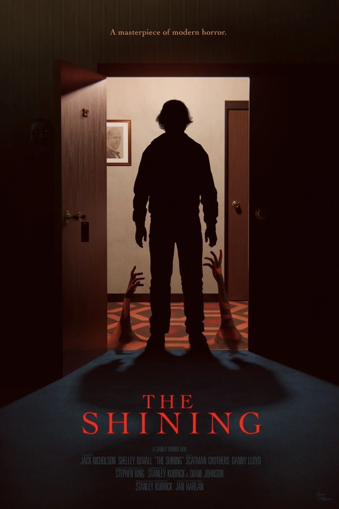 Awesome Poster Art For THE SHINING By Artist Adam Rabalis - "A Masterpiece of Modern Horror ...